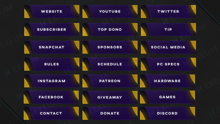 Free Twitch Panels Maker & 100's of Templates