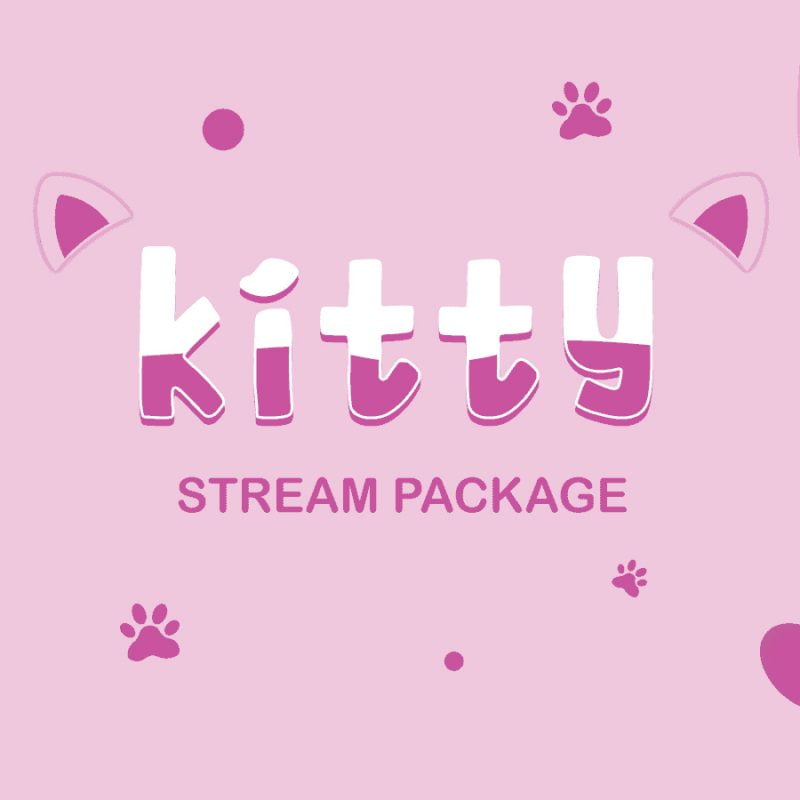 Cat Twitch Overlay Package for OBS