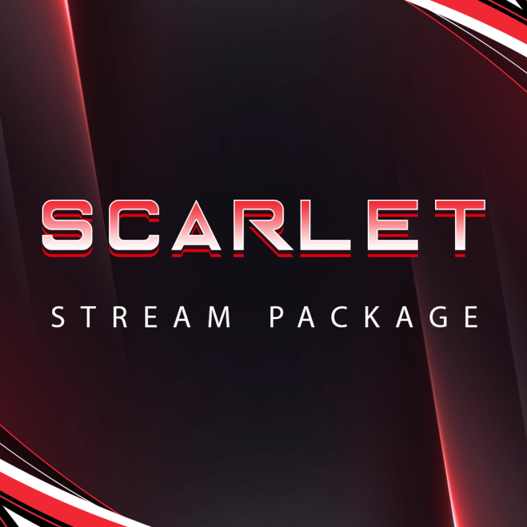 Free Red Stream Overlay Package : Fully Animated - Hexeum