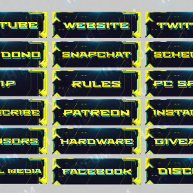 Free Twitch Panels: Bounty Channel Buttons - Hexeum