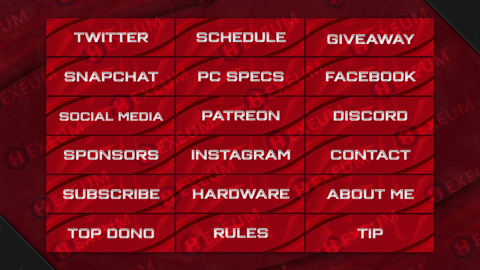 Free Twitch Panels Maker & 100's of Templates