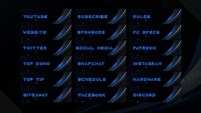 Free Twitch Panels Maker & 100's of Templates