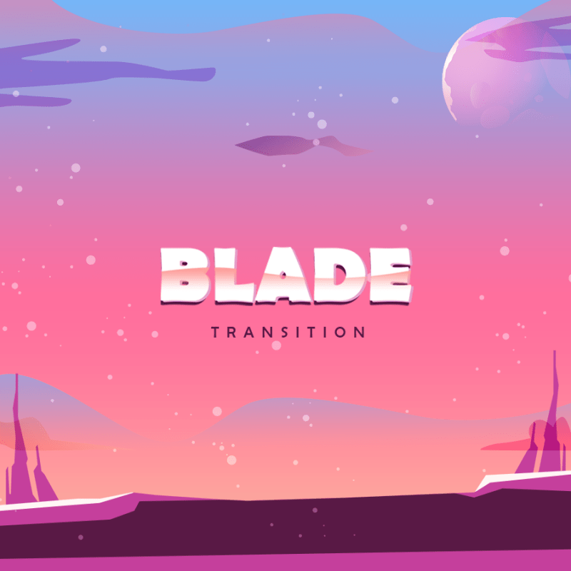 Blade Twitch Transition : Vibrant Animated Stinger - Hexeum