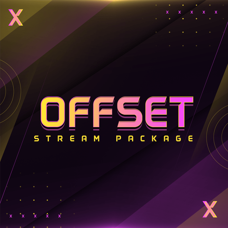 Offset, Multicolored Twitch Overlay Package - Hexeum