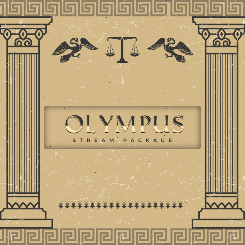 Olympus, Ancient Greek Animated Twitch Overlay Package - Hexeum