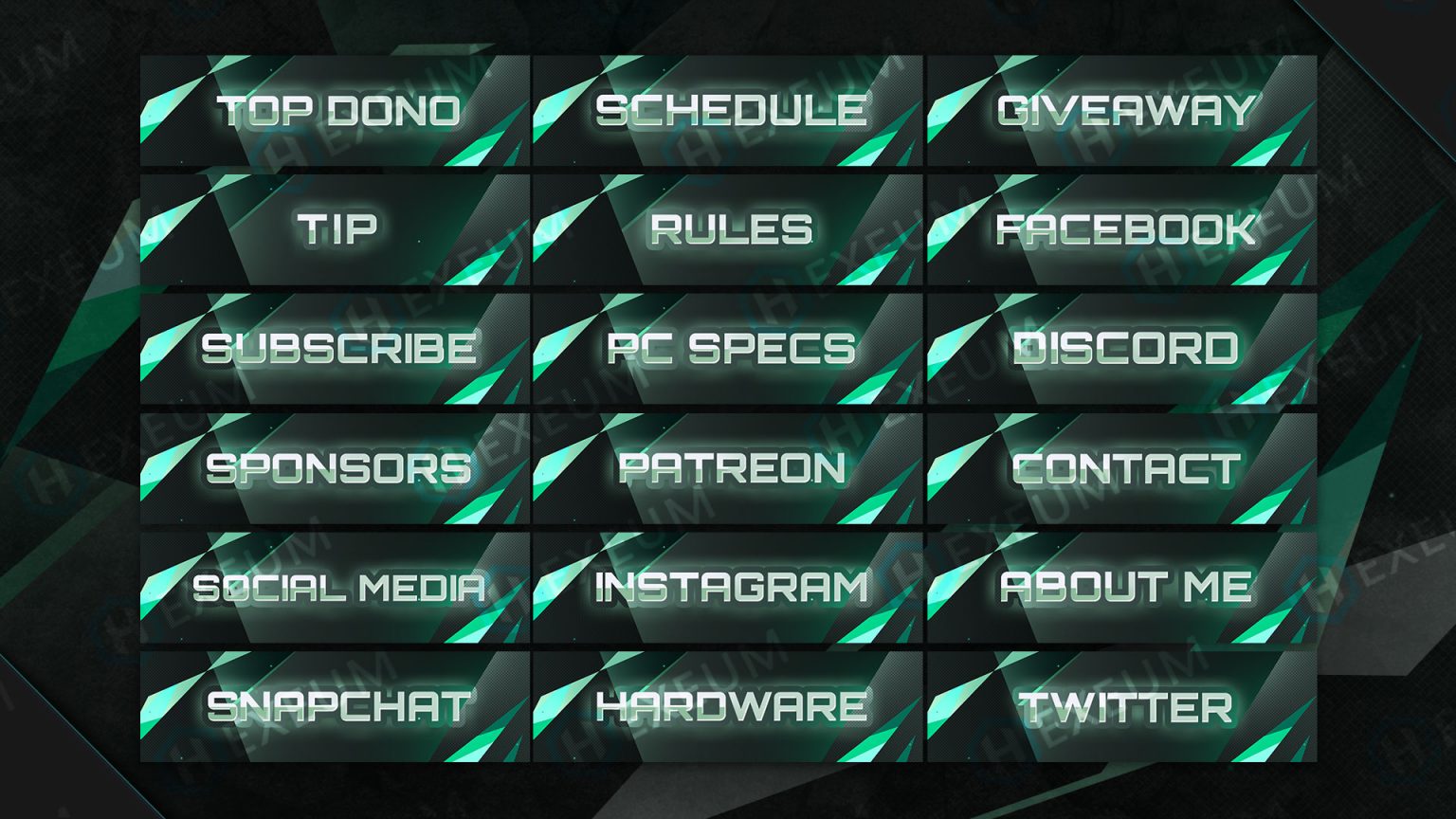 Free Twitch Panels Maker & 100's of Templates