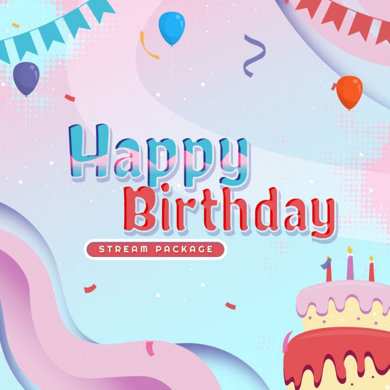 Happy Birthday, Birthday Themed Stream Panels : Channel Buttons - Hexeum
