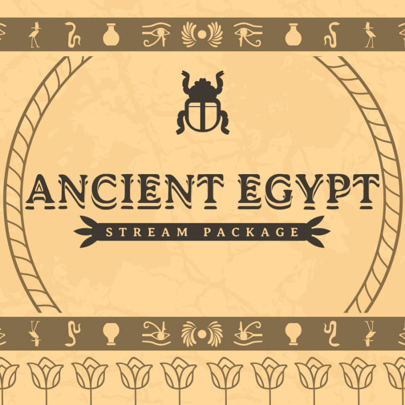 Ancient Egypt Twitch Overlay Package for OBS