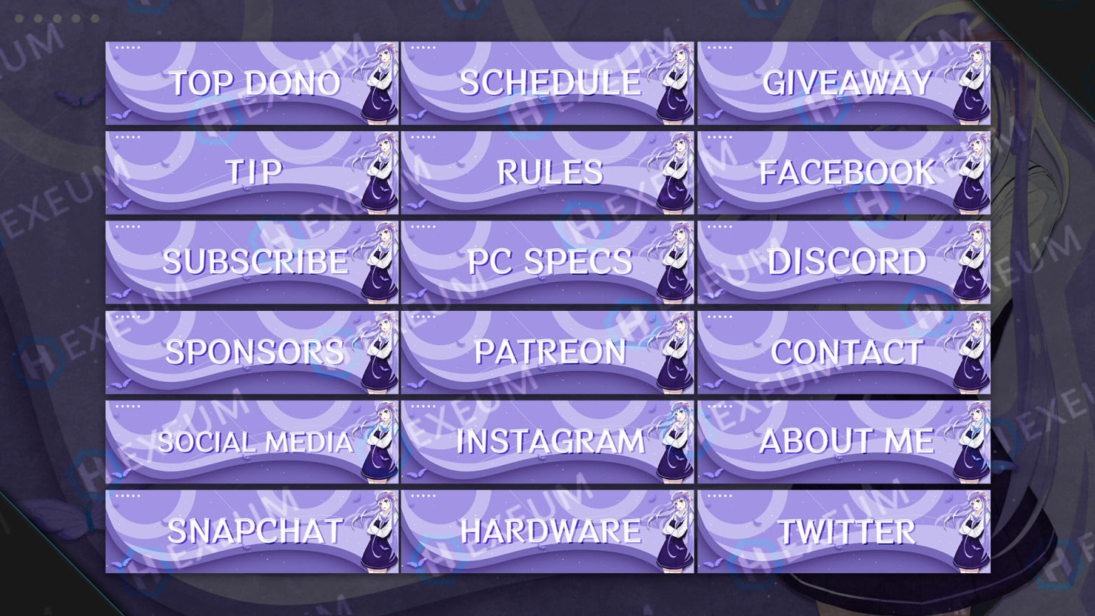 Free Twitch Panels Maker & 100's of Templates