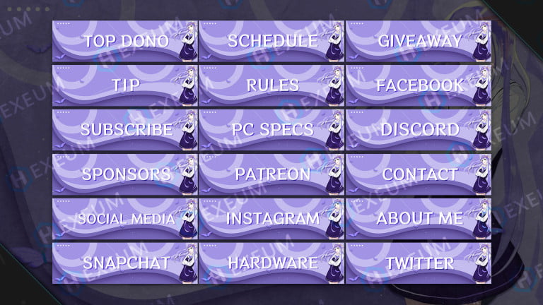 Free Twitch Panels Maker & 100's of Templates