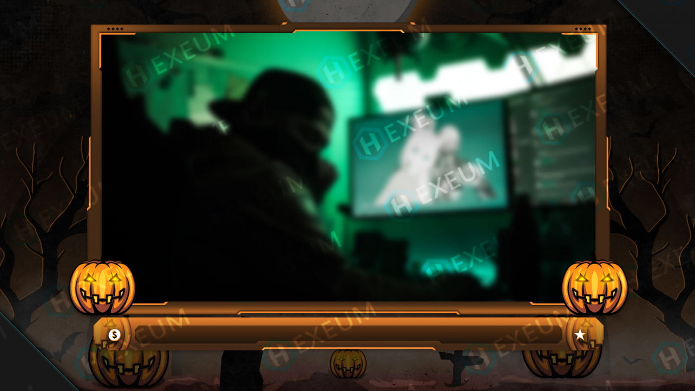 Free Halloween Webcam Overlay : Spooky Facecam - Hexeum