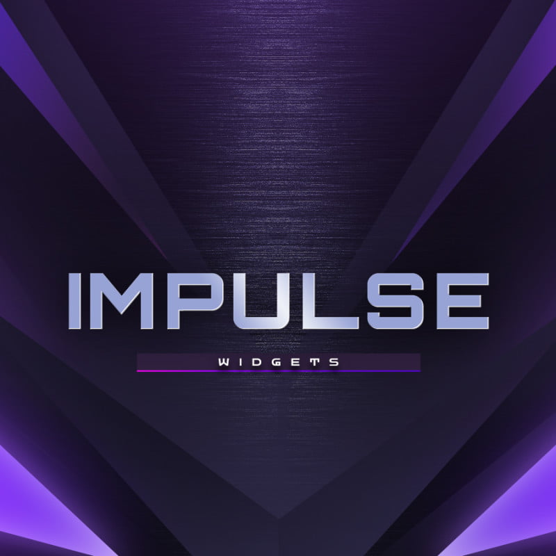 Impulse, Purple Themed Streamlabs Widgets - Hexeum