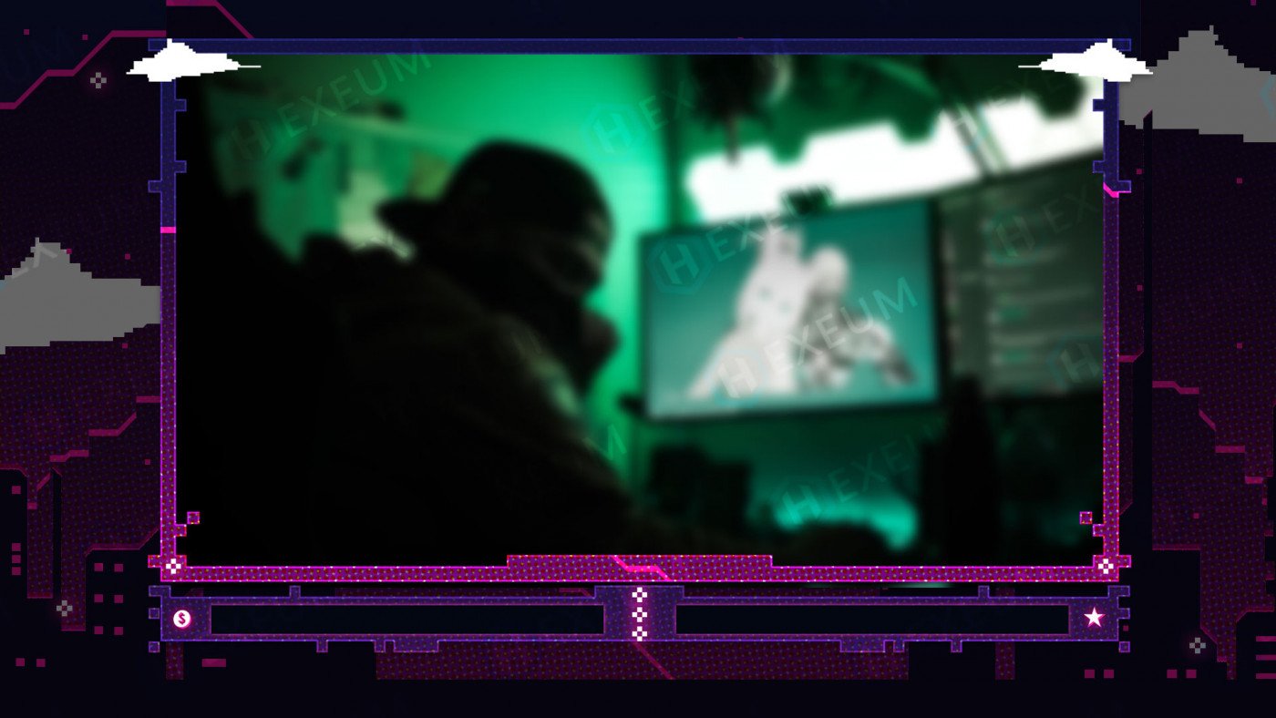 Nightfall, Pixel Themed Animated Twitch Overlay Package - Hexeum