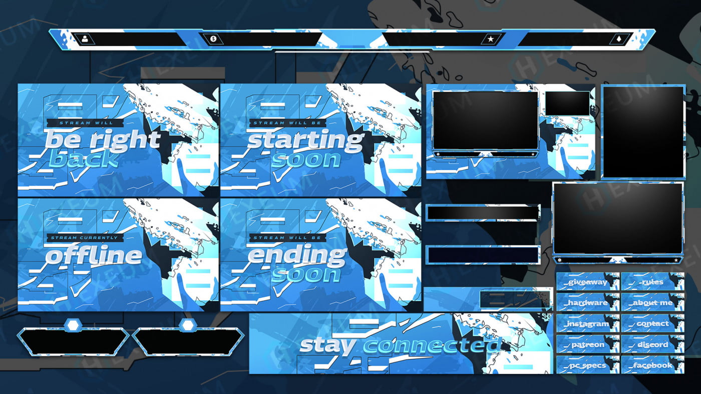 Samurai Twitch Overlay Package for OBS