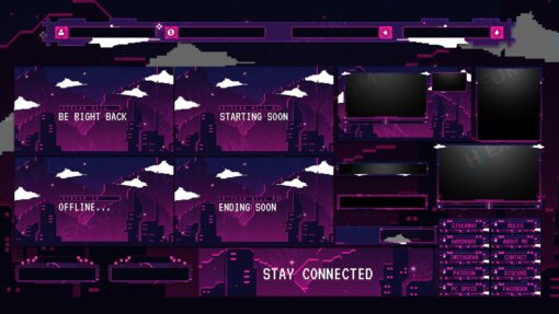 Best 8-Bit Twitch Overlays - Pixel Art Collection