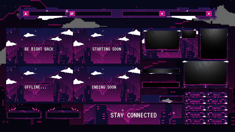 Best 8-Bit Twitch Overlays - Pixel Art Collection