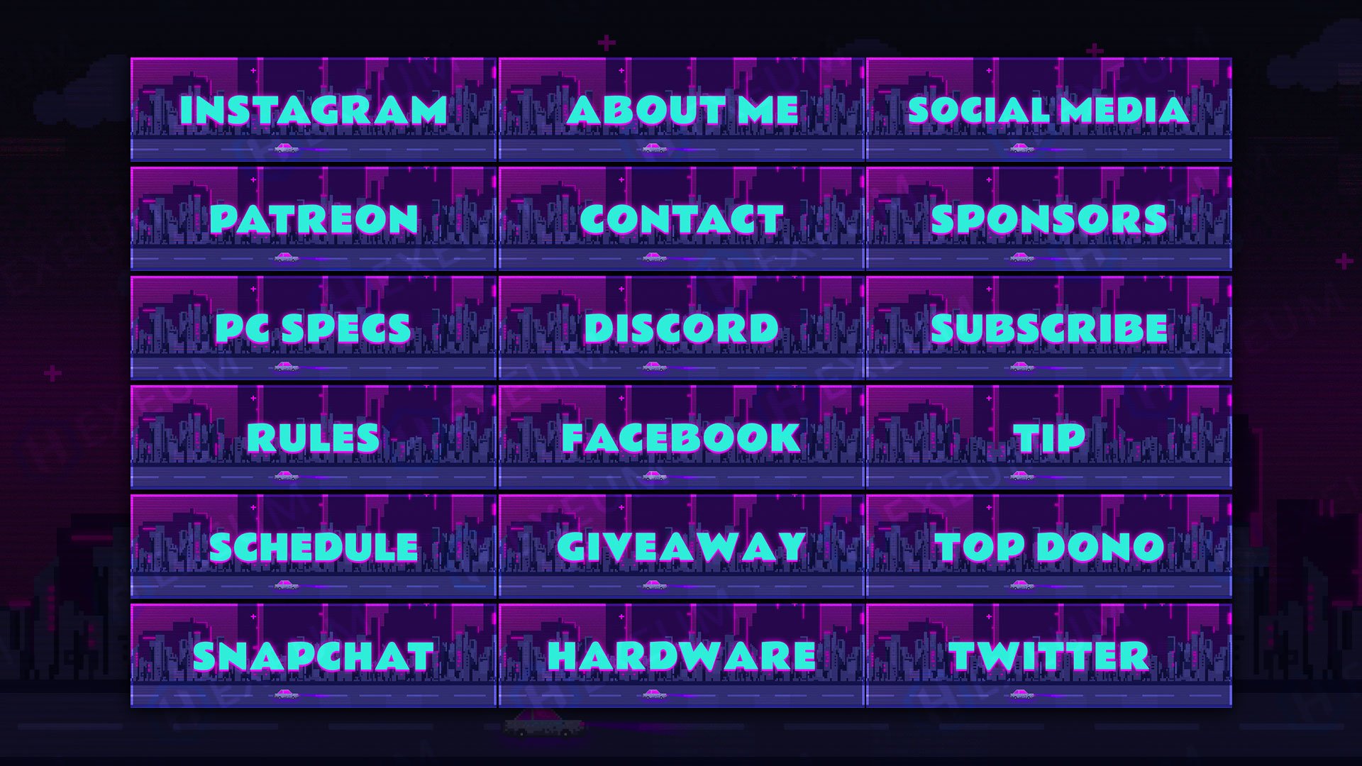 8 Bit Twitch Overlay List To Trigger Your Nostalgia Collection - Hexeum