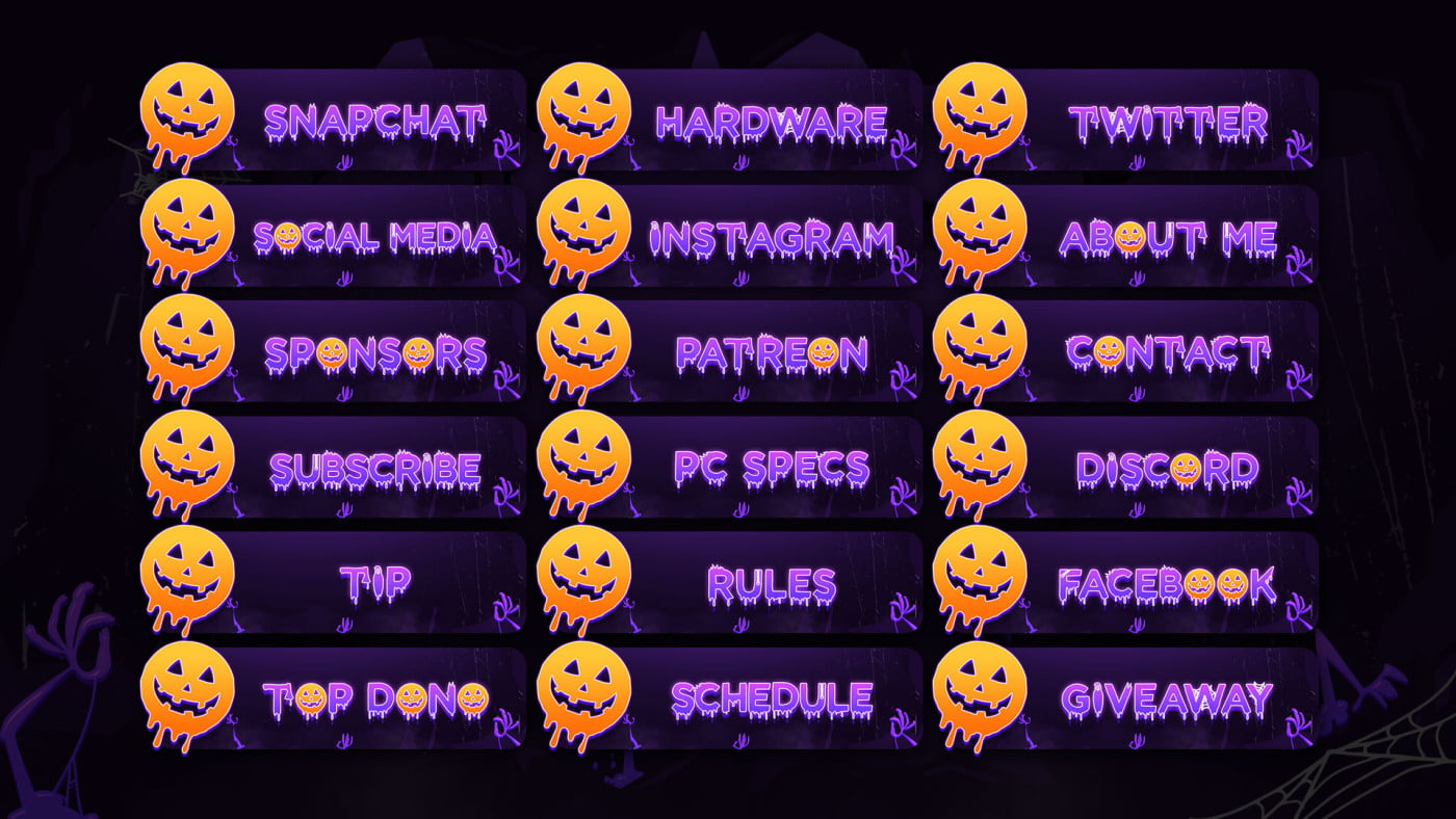 Horror Twitch Overlay Package for OBS