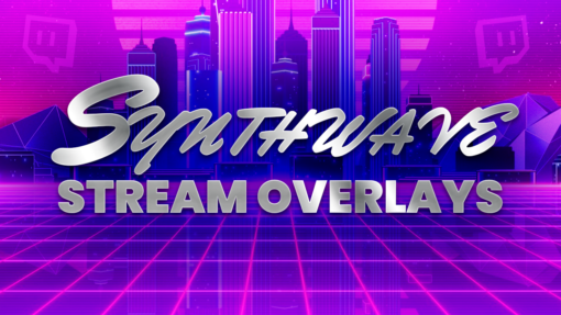 Synthwave Stream Overlays - Retro 80's Collection
