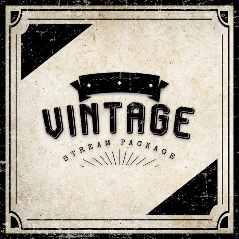 Vintage Twitch Overlay Package for OBS