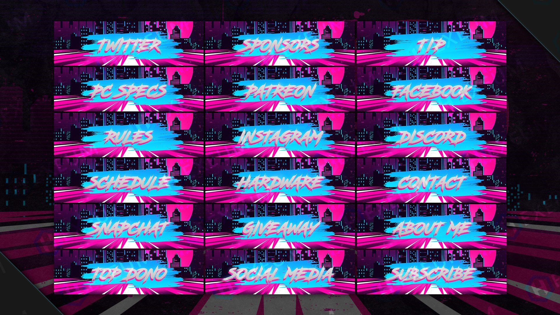 Synthwave Stream Overlay List That'll Take You To The 80s
