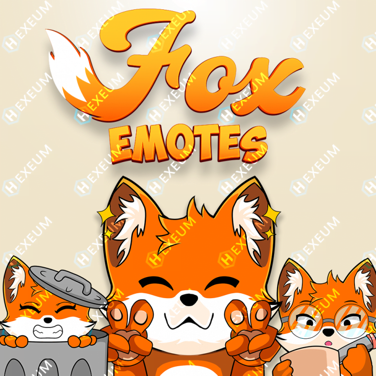 Fox Twitch Emotes Pack