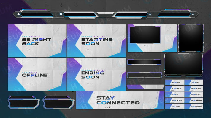 Free Purple Twitch Overlays : Ultimate Collection