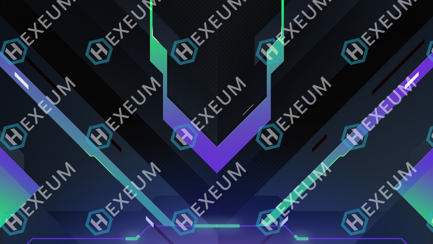 Labyrinth : Green Stream Background - Hexeum