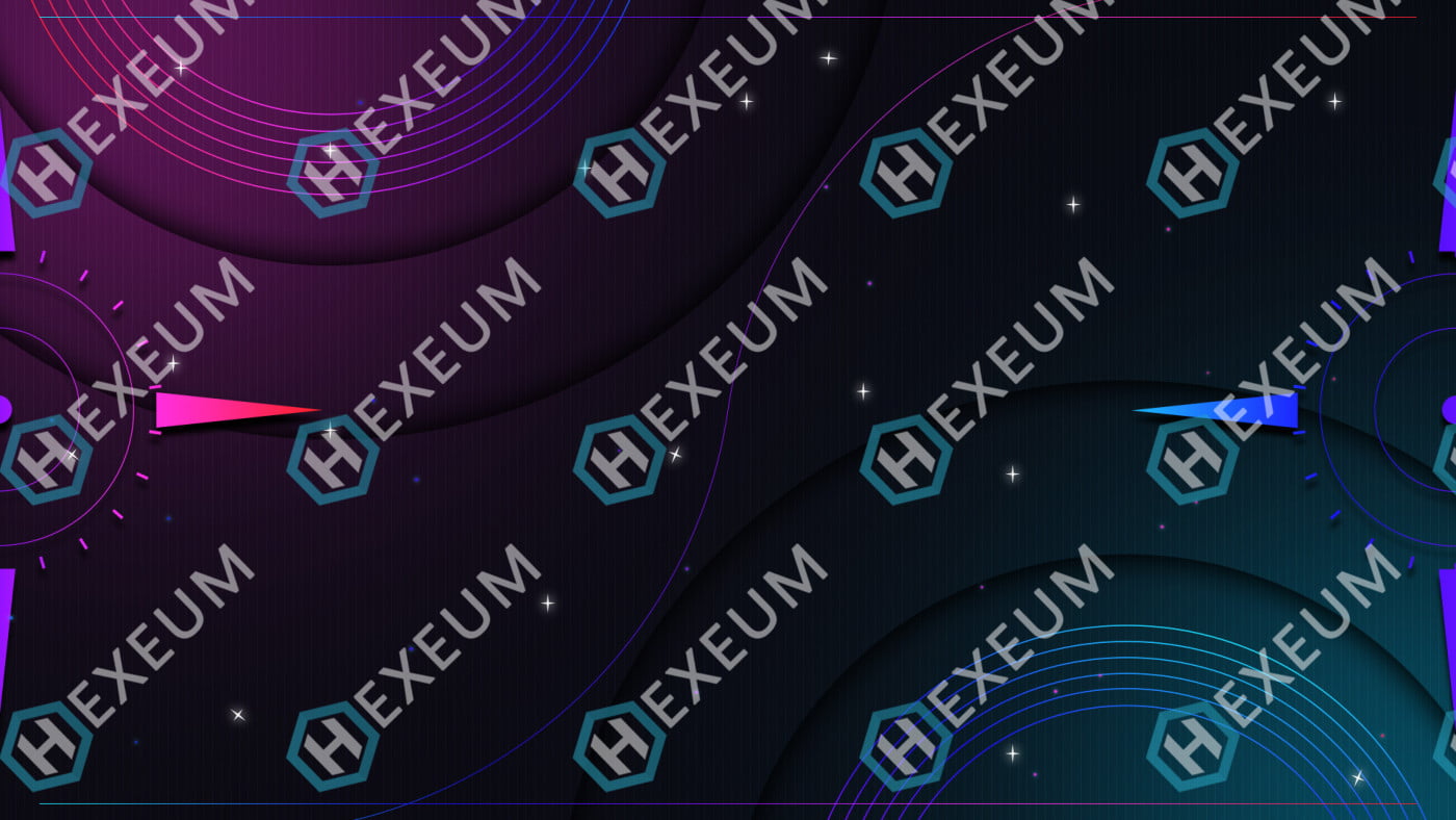 Eclipse : Neon Stream Background - Hexeum