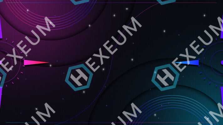 Eclipse : Neon Stream Background - Hexeum