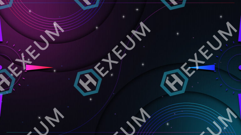 Eclipse : Neon Stream Background - Hexeum