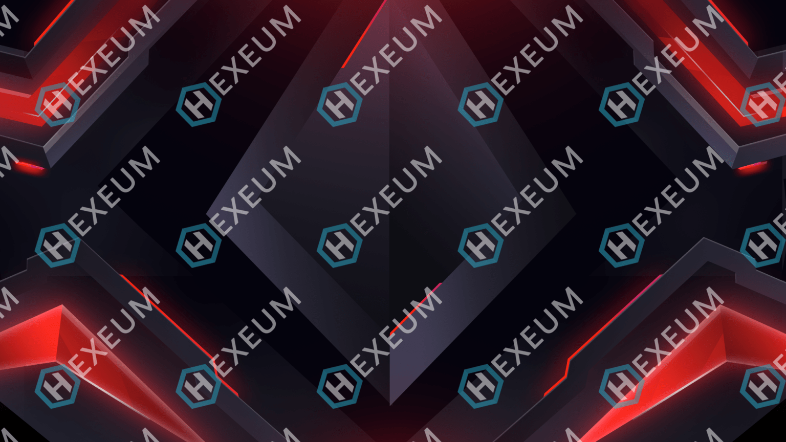 Arrival : Red Stream Background - Hexeum