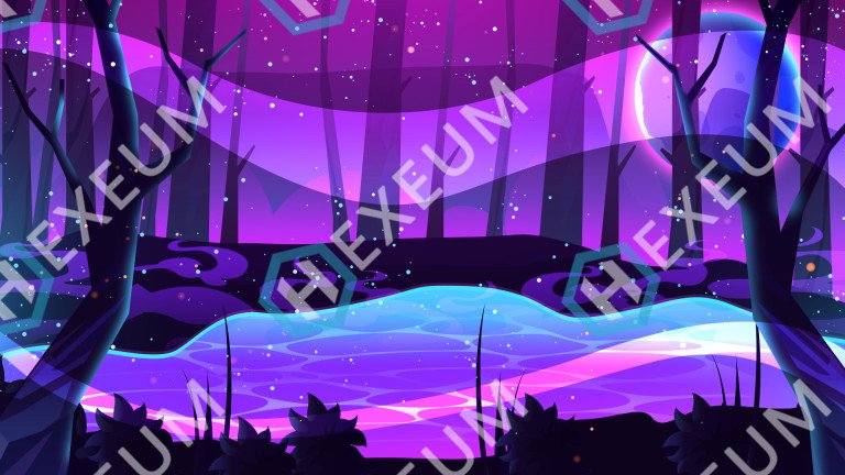 Enchanted : Fantasy Stream Background - Hexeum