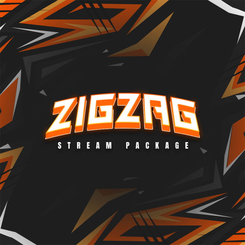 Zigzag, Animated Twitch Overlay - Hexeum