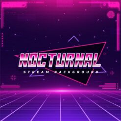 Nocturnal : Retro Tech Stream Background - Hexeum