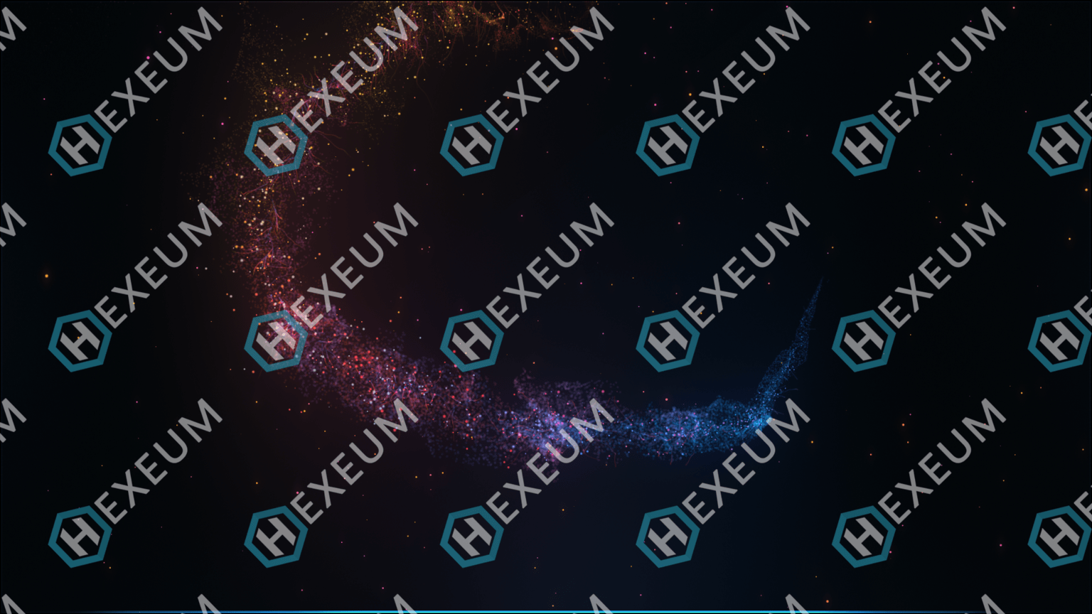 Luminal : Particle Stream Background - Hexeum
