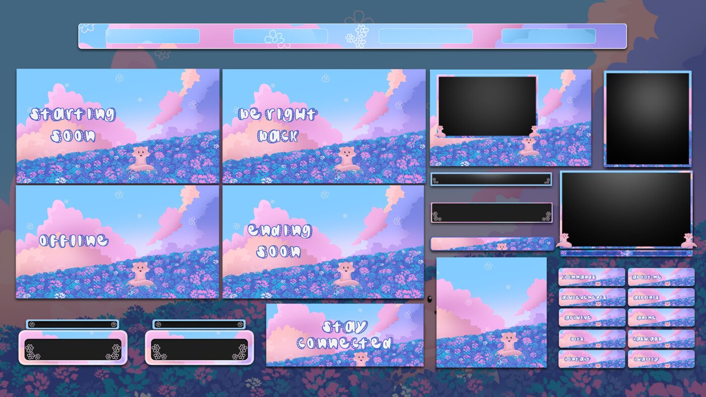 Fox Twitch overlay package for OBS