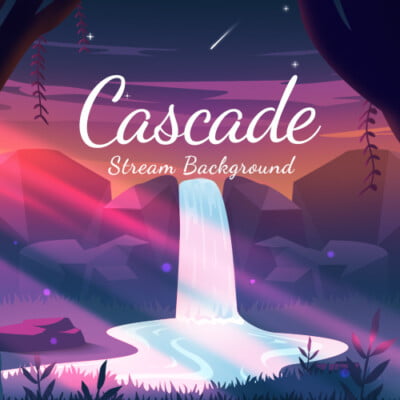 Cascade : Fantasy Stream Background - Hexeum