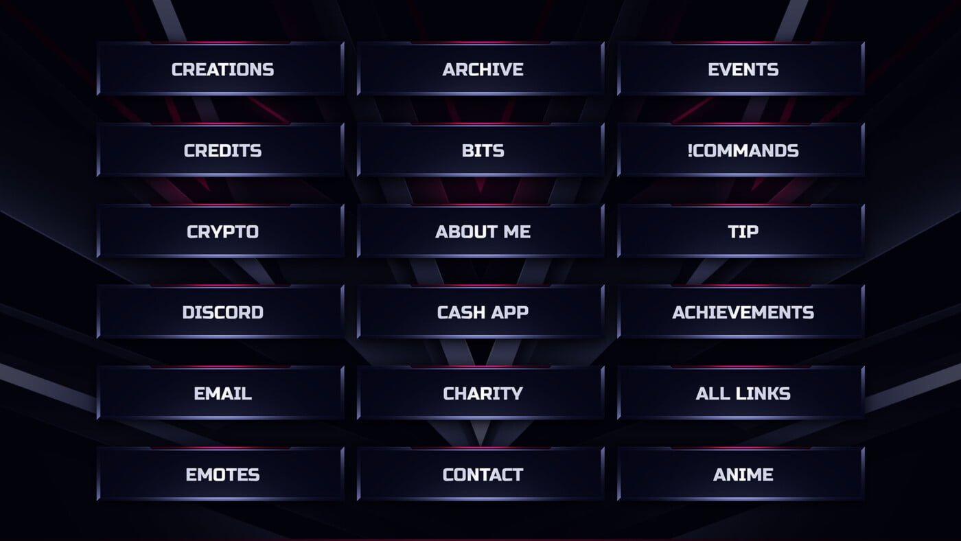 Bloodline , Red Animated Twitch Overlay - Hexeum