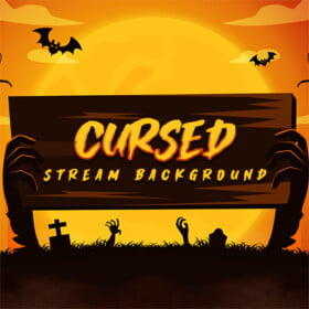 Cursed : Halloween Stream Background - Hexeum
