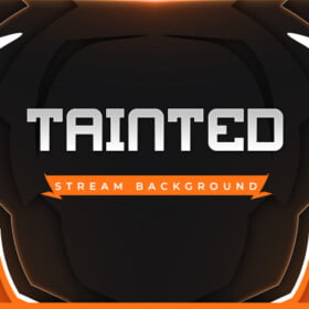 Tainted : Orange Stream Background - Hexeum