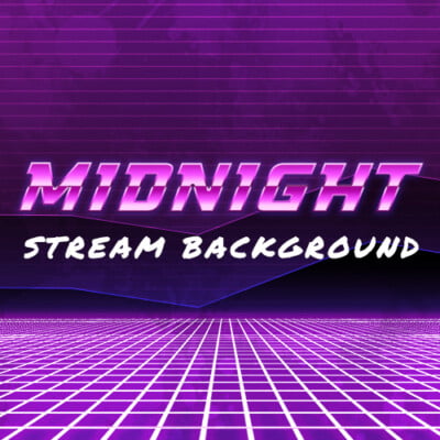 Midnight : Retro Stream Background - Hexeum