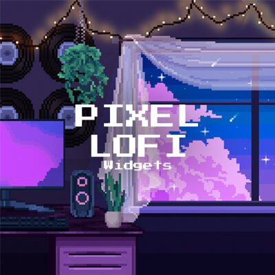 Pixel Lofi, Streamlabs Widgets - Hexeum