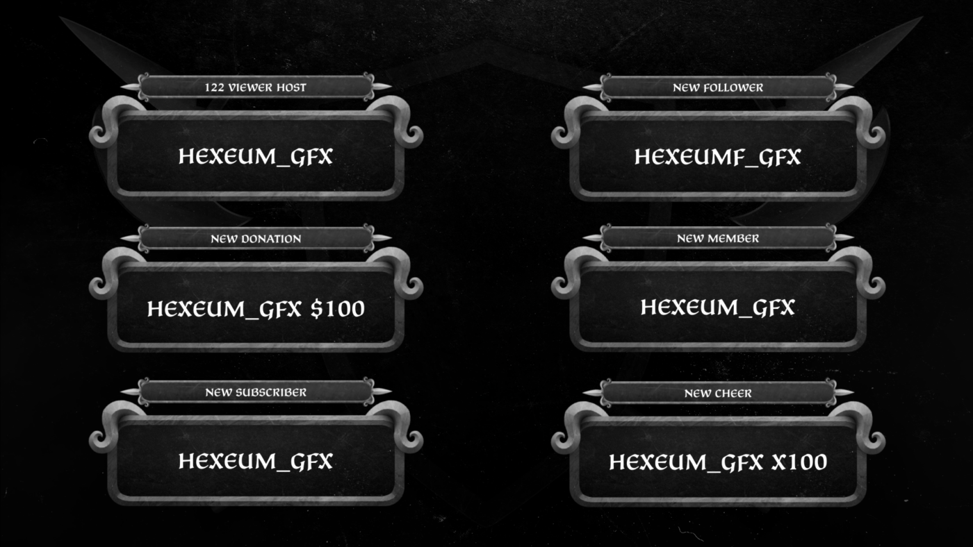 Medieval Twitch Alerts for Streamlabs, OBS & StreamElements