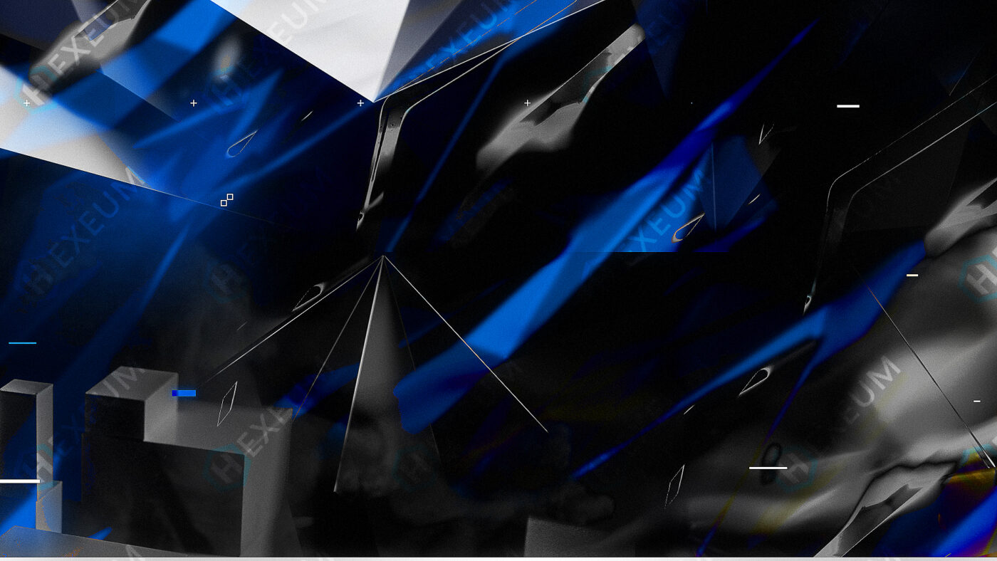 Blue Abstract Animated Stream Background