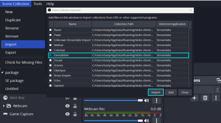 How To Transfer Scenes From Streamlabs To Obs