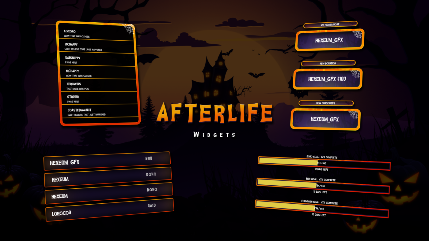 Afterlife Widgets for Streamlabs & StreamElements