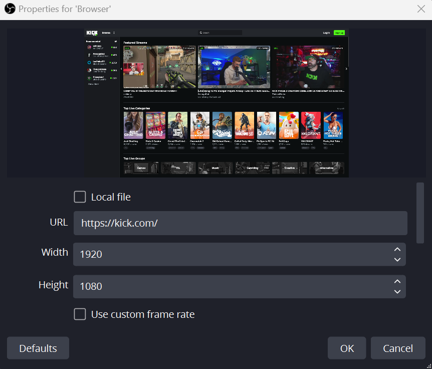 How To Add Kick Chat Overlay To Your Stream