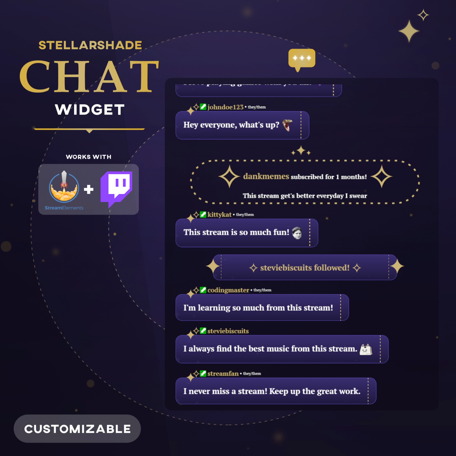 Widgets for Twitch, OBS, Streamlabs & StreamElements