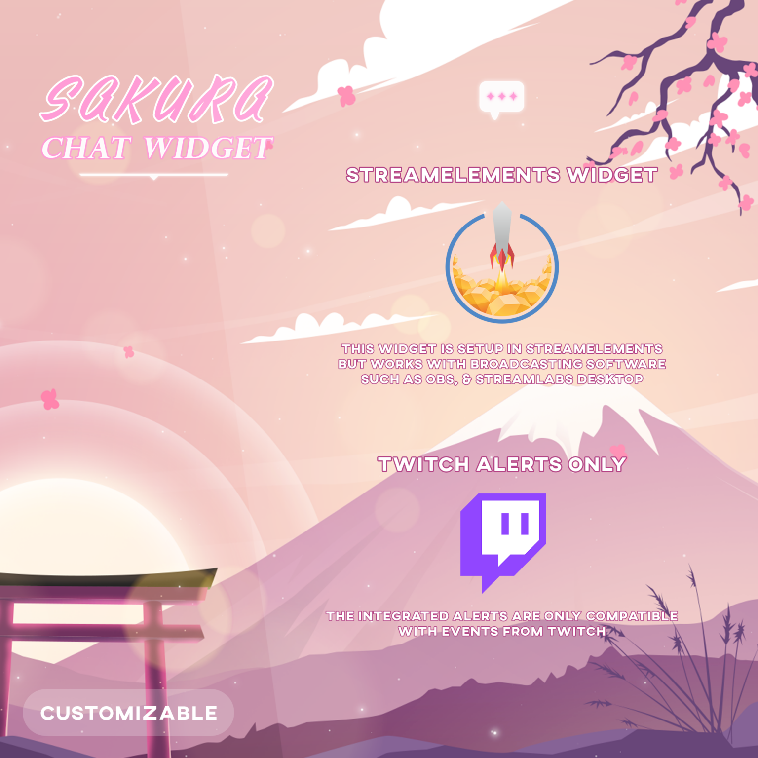 Sakura Chat Widget for StreamElements